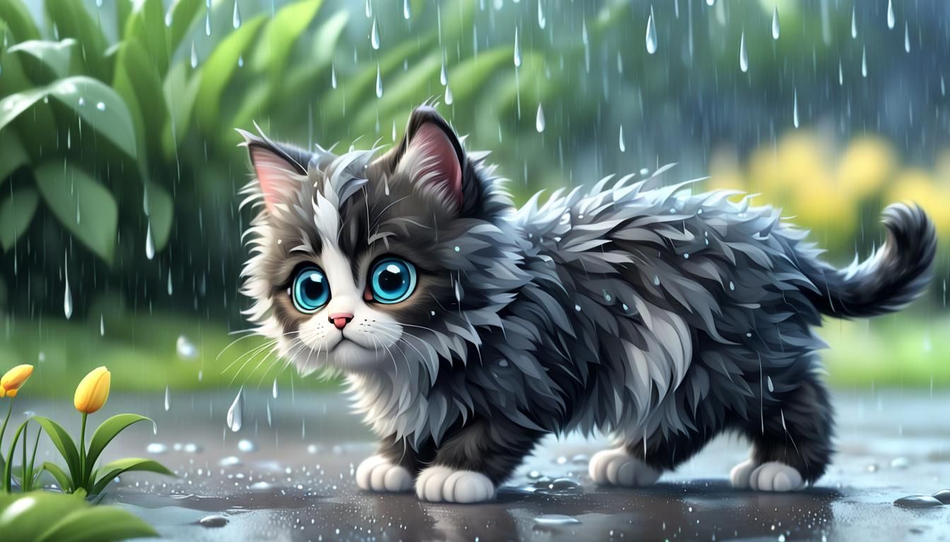 Spring Rain - AI Generated Artwork - NightCafe Creator