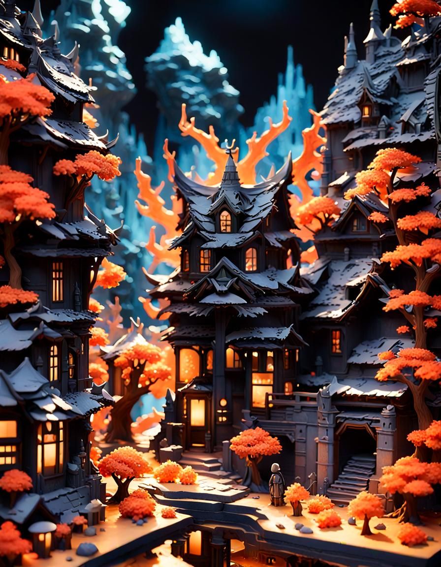 (intricately detailed Silhouette Art:1,5) dark detailed fantasy art of ...