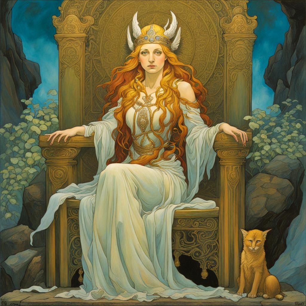 The Goddess Frigg (Friday) - AI Generated Artwork - NightCafe Creator