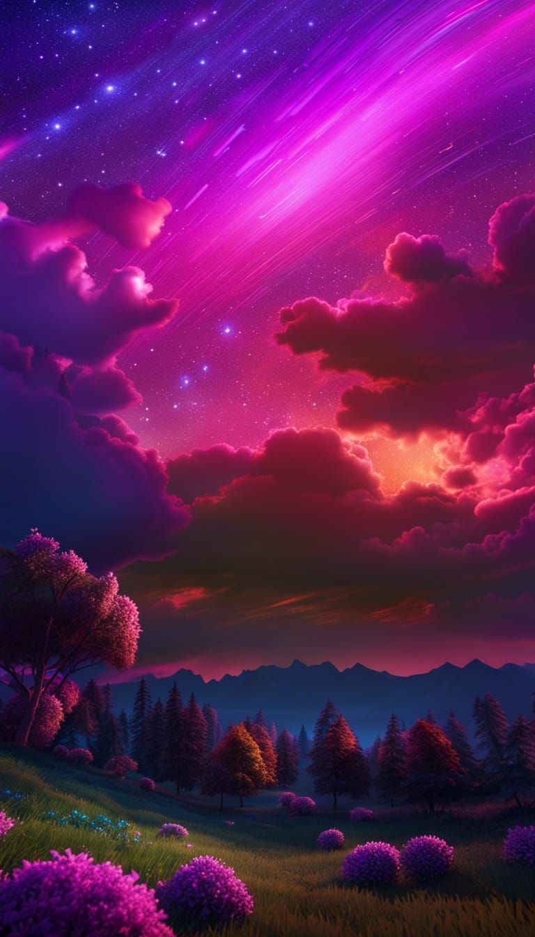 Fantasy Nightsky - AI Generated Artwork - NightCafe Creator