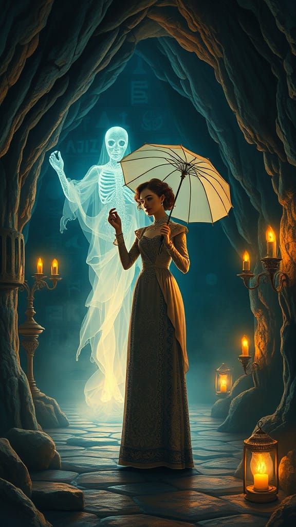 Lady mole searches for a lost treasure in a haunted cave where she ...