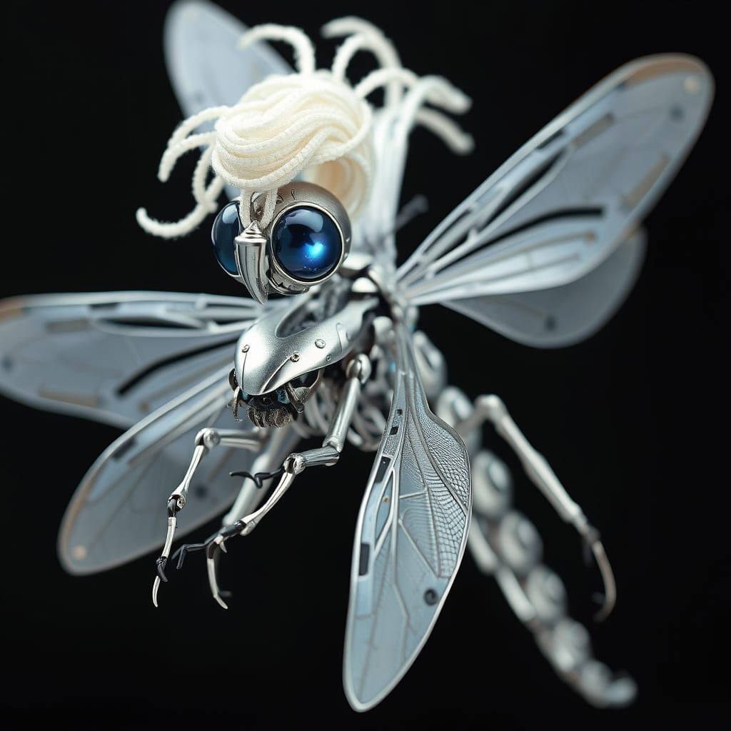 Dragonfly Heli-Bot Drone in Mid-Flight