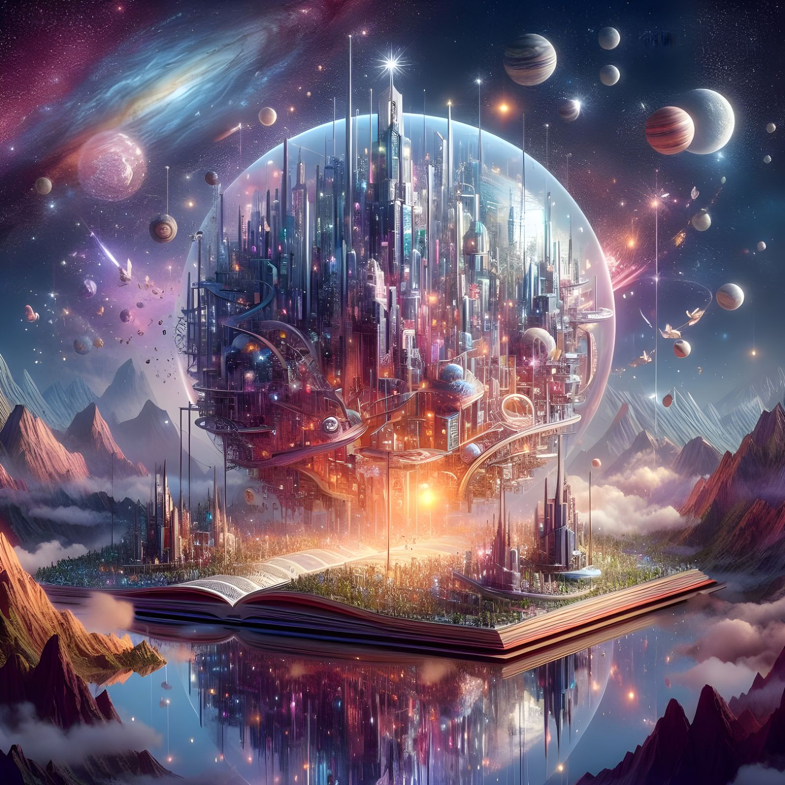 a new world opens - AI Generated Artwork - NightCafe Creator