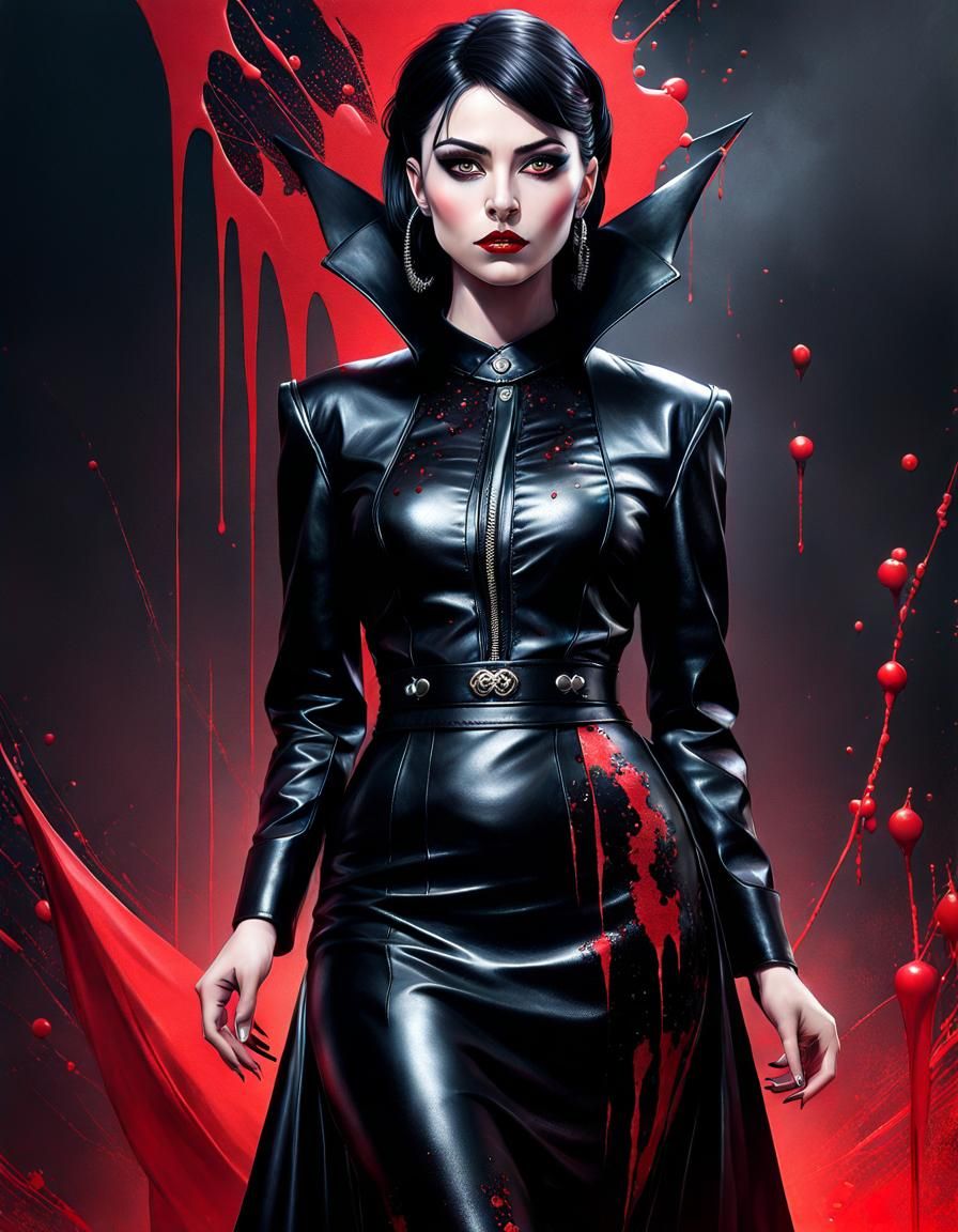 Goth goddess 2 - AI Generated Artwork - NightCafe Creator