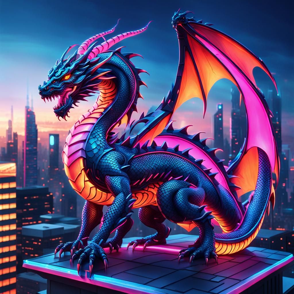 Urban Dragon - AI Generated Artwork - NightCafe Creator