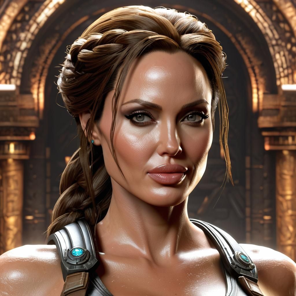 Lara Croft - Angelina Jolie - AI Generated Artwork - NightCafe Creator