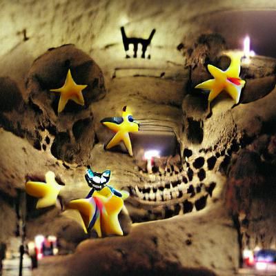 Happy star catacombs - AI Generated Artwork - NightCafe Creator