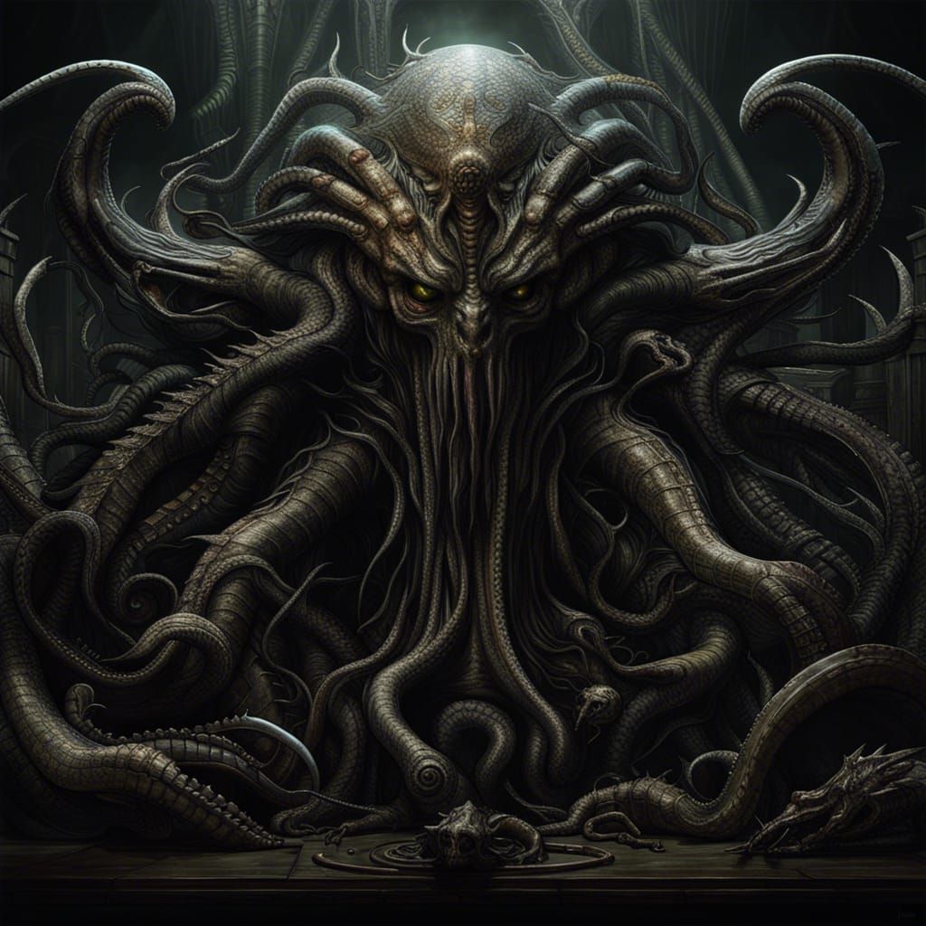 Horde of eldritch abominations, lovecraftian horrors, army of monstrous ...