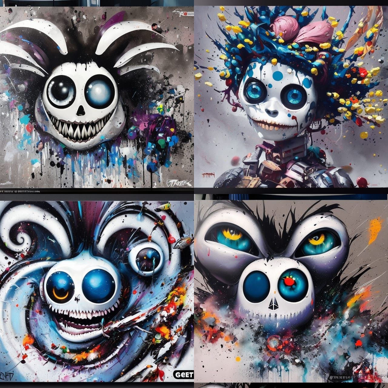Untitled Creation By Greg Rutkowski Tim Burton graffiti art, splash art ...