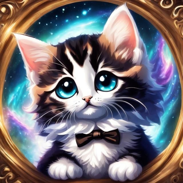 Tuxedo kitten - AI Generated Artwork - NightCafe Creator