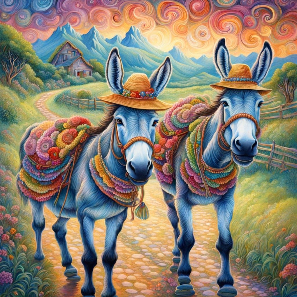 A Duo of Donkeys - A Duo of Donkeys