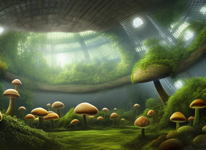 Ancient Biodome - AI Generated Artwork - NightCafe Creator