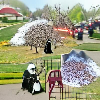 The Sith Lord said to burn the Bradford Pear trees - AI Generated ...