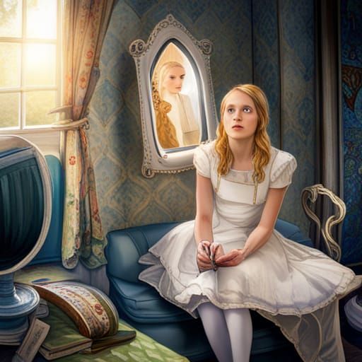 Through the looking glass - AI Generated Artwork - NightCafe Creator