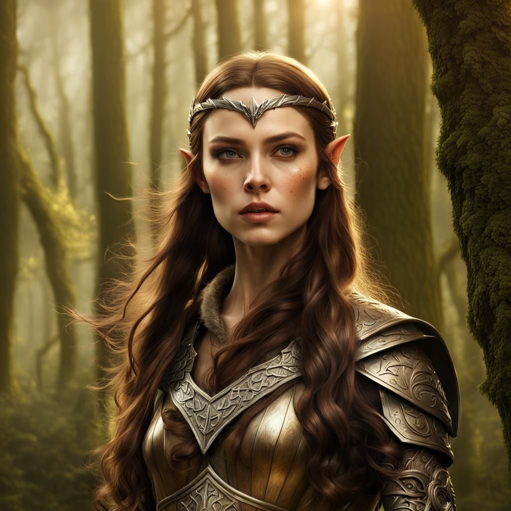Portrait of a Wood Elf Maiden - AI Generated Artwork - NightCafe Creator
