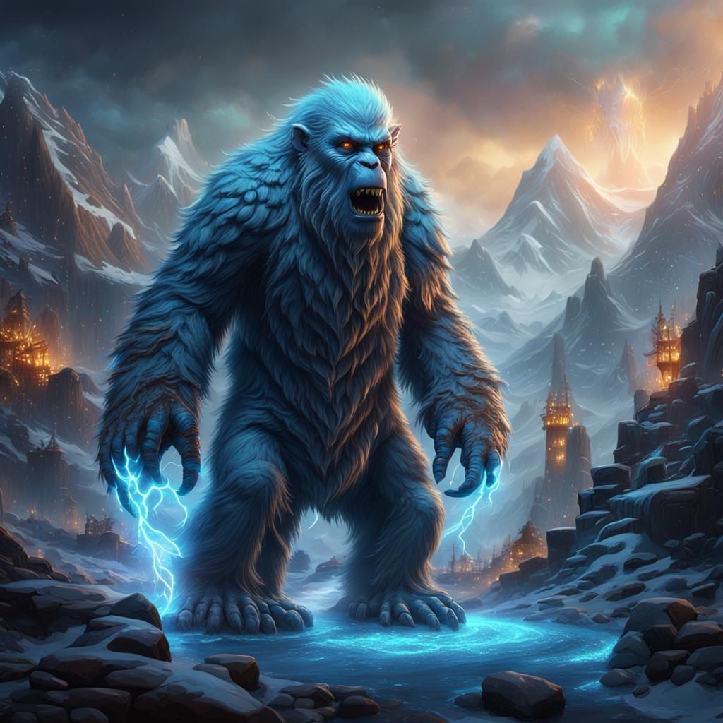 Electric Yeti - AI Generated Artwork - NightCafe Creator