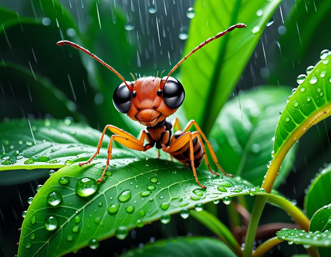 Fun in the rain - AI Generated Artwork - NightCafe Creator