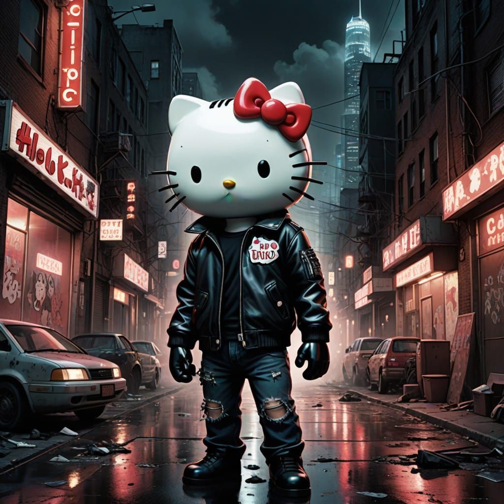 Hello Kitty in Fight Club - Hello Kitty Crashes Fight Club ...