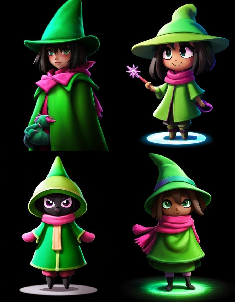 Previous attempt at ralsei - AI Generated Artwork - NightCafe Creator