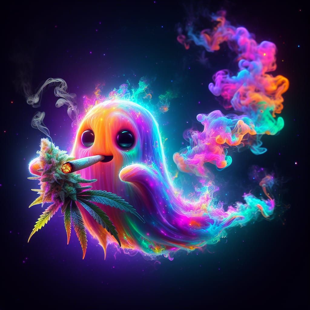 Smoking ghost - AI Generated Artwork - NightCafe Creator