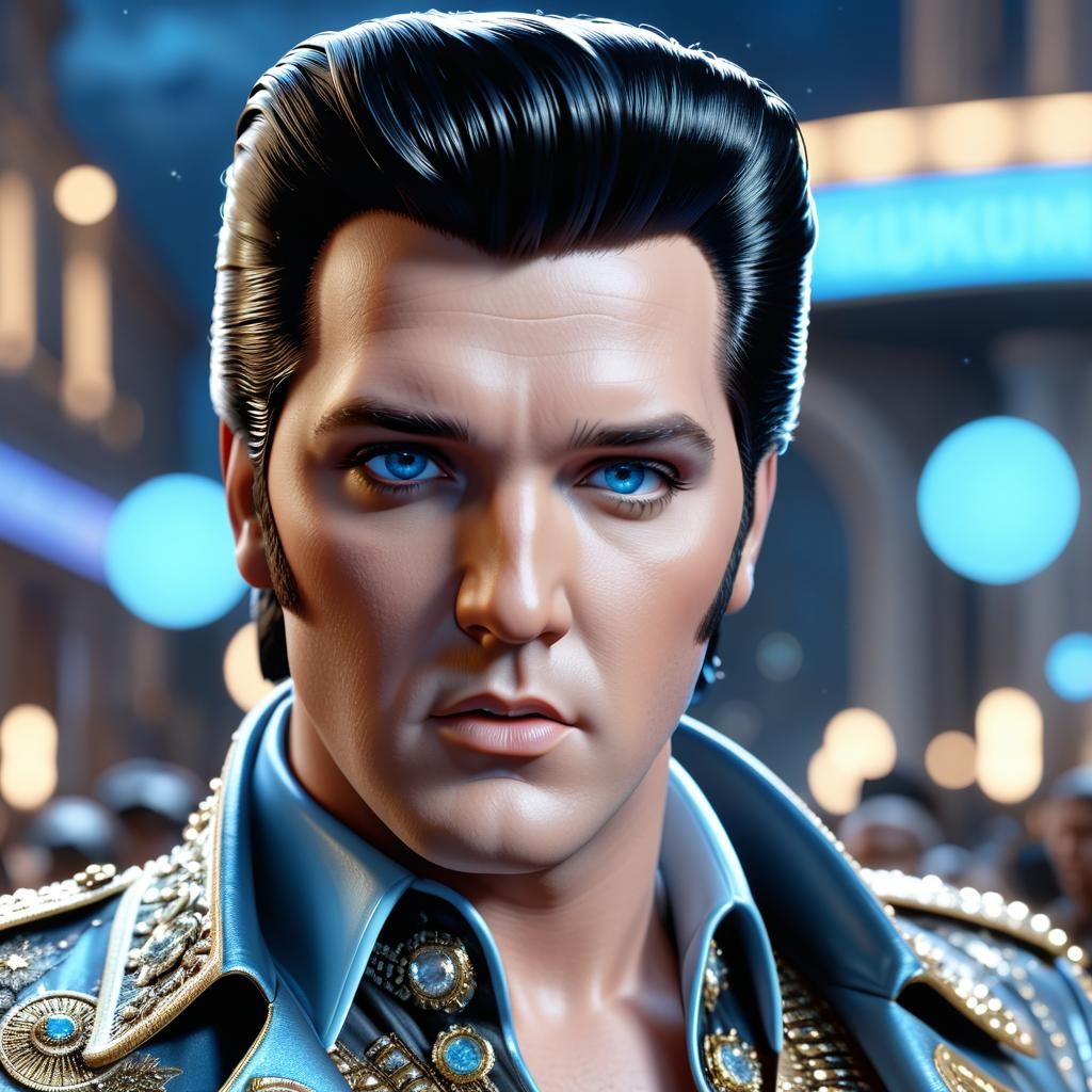 Elvis Presley - AI Generated Artwork - NightCafe Creator