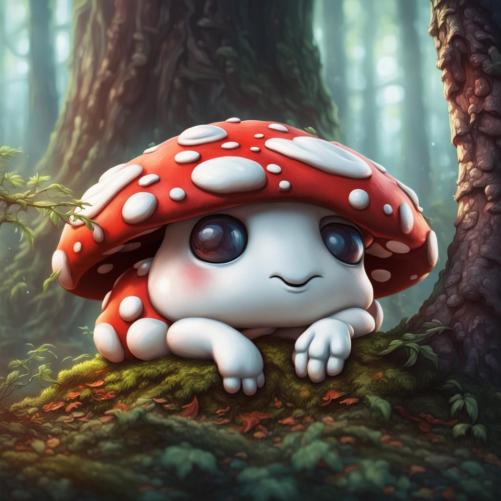 Lumpy Mushroom Guy - AI Generated Artwork - NightCafe Creator