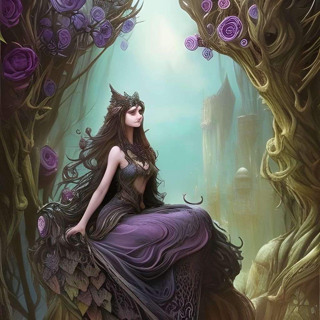 A fae Queen of the forest - AI Generated Artwork - NightCafe Creator