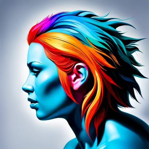 when colors are invading the world - evolution - AI Generated Artwork ...