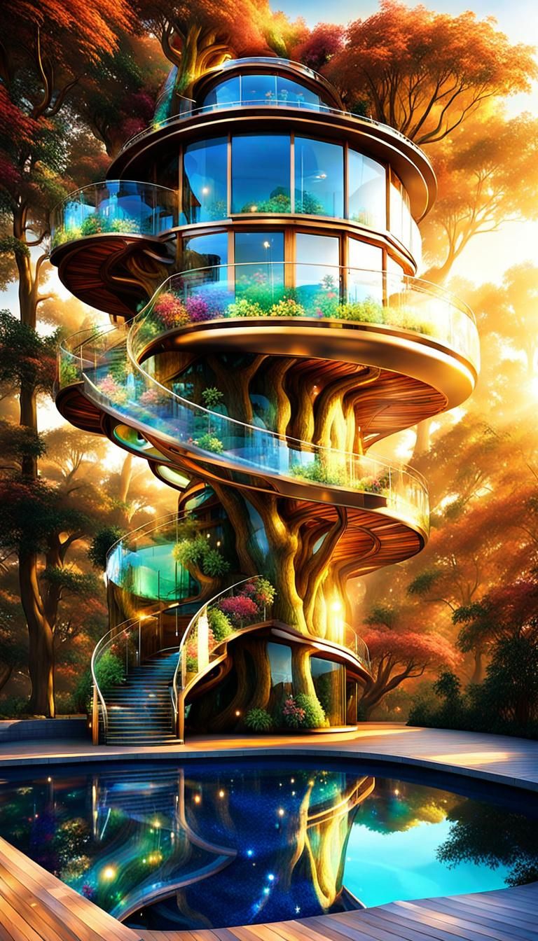 The Treehouse - AI Generated Artwork - NightCafe Creator