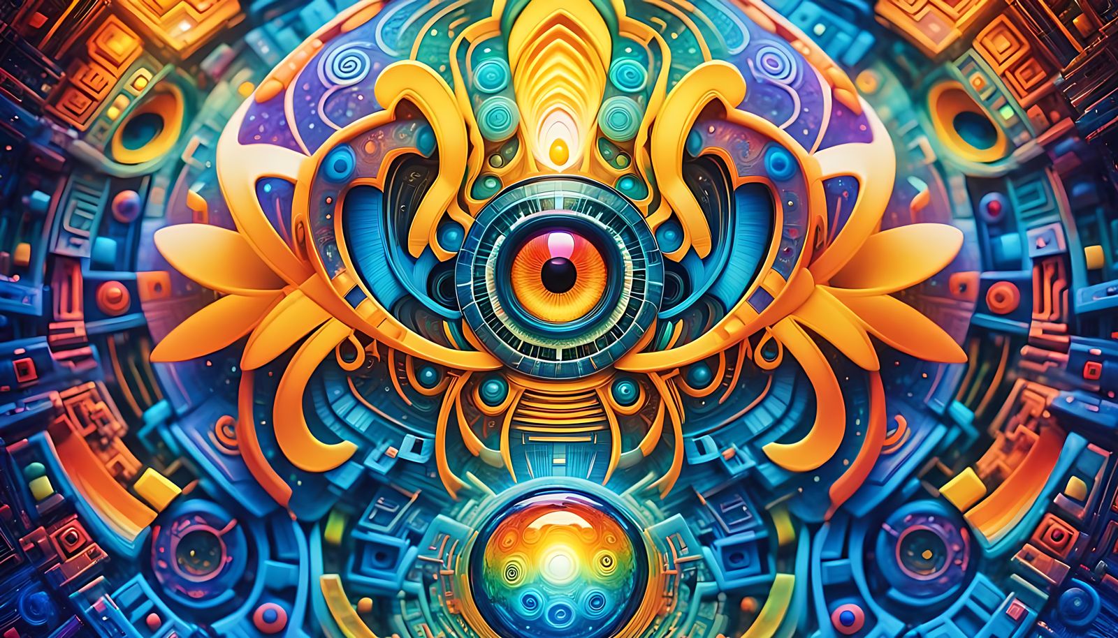 Abstract psy-art (Psy-Eye series) , 04apr24 - AI Generated Artwork ...