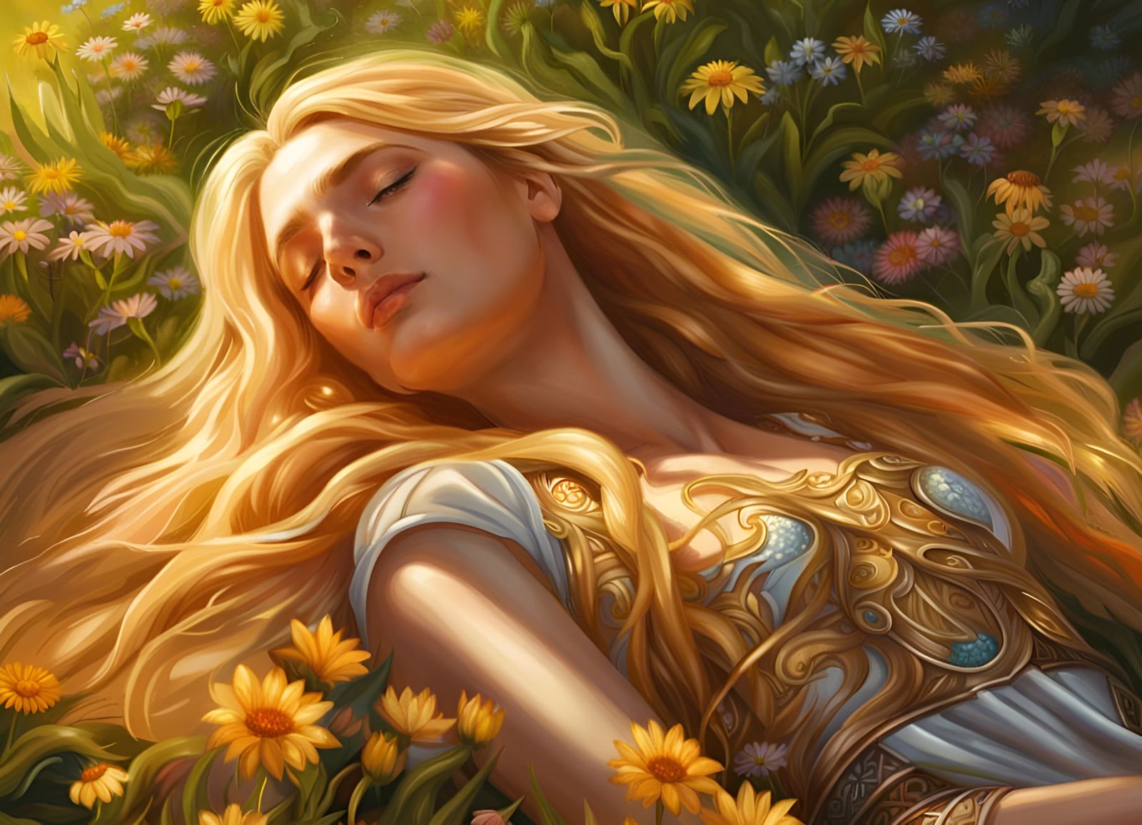 The Golden-haired Sif - AI Generated Artwork - NightCafe Creator