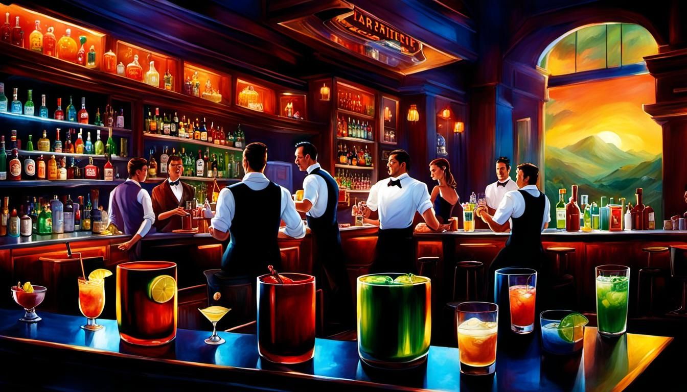 Cocktail Hour - AI Generated Artwork - NightCafe Creator
