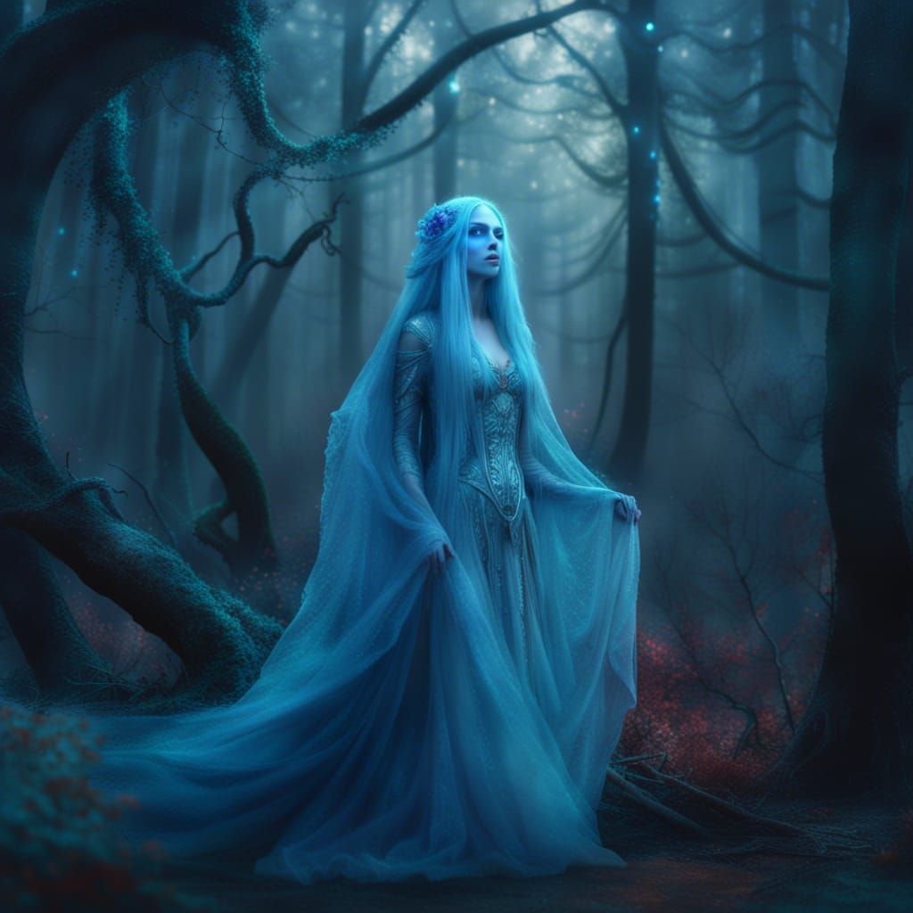 Emily the Corpse Bride - AI Generated Artwork - NightCafe Creator