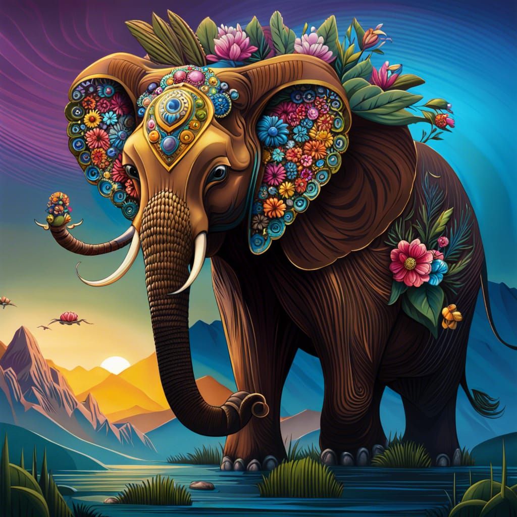 Elephant - AI Generated Artwork - NightCafe Creator