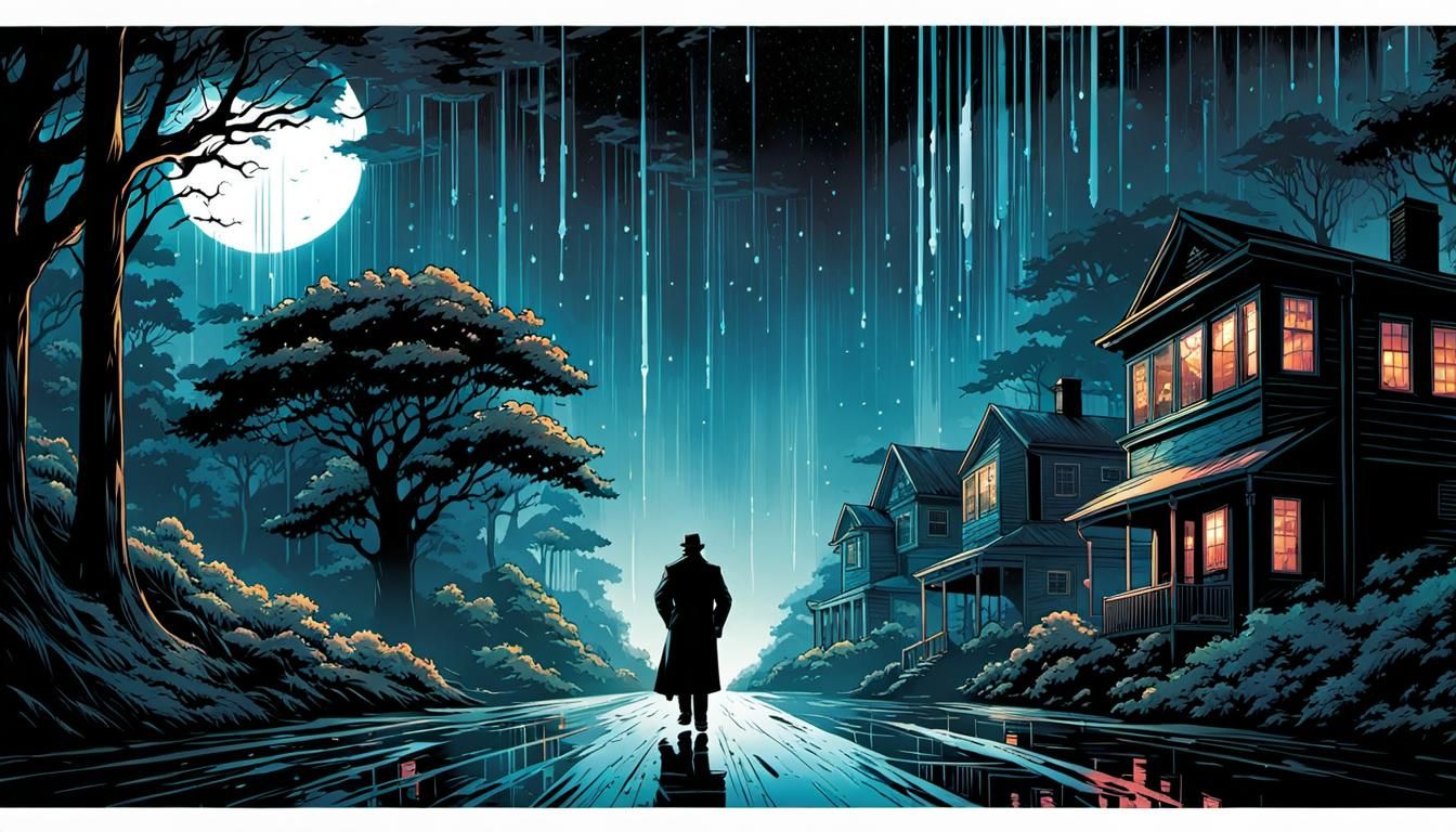 An irridescent beauty, what is beauty? Tears in rain? A silhouette of a distant memory? - AI ...