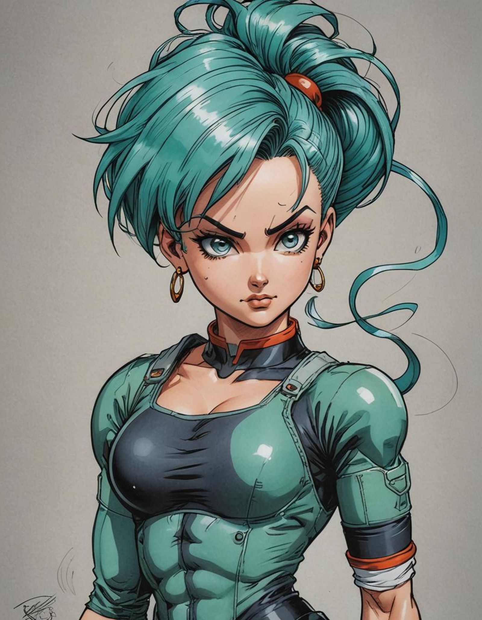 Bulma by J Scott Campbell - AI Generated Artwork - NightCafe Creator