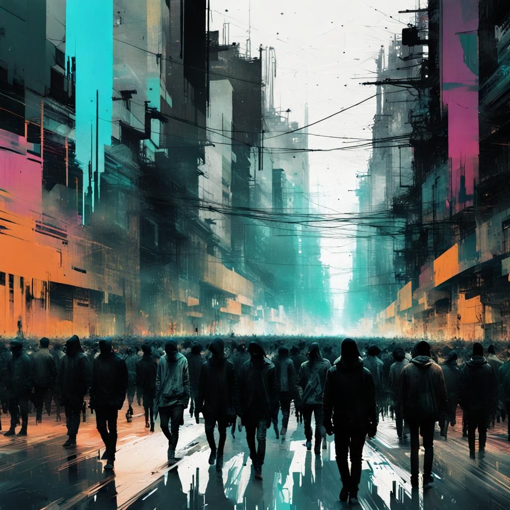 The Faceless, Nameless Millions - AI Generated Artwork - NightCafe Creator