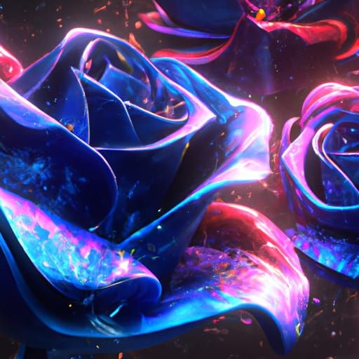 Cosmic Roses, roses, part 2 : r/nightcafe