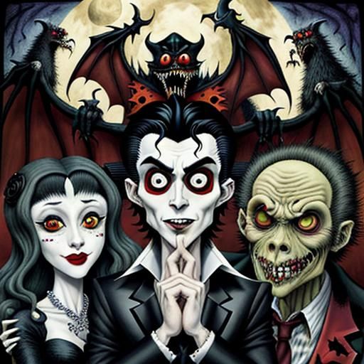 Vicious vampires in love with monsters, by Marc Chagall by Junji Ito ...