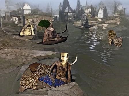 Ancestors in Morrowind - AI Generated Artwork - NightCafe Creator