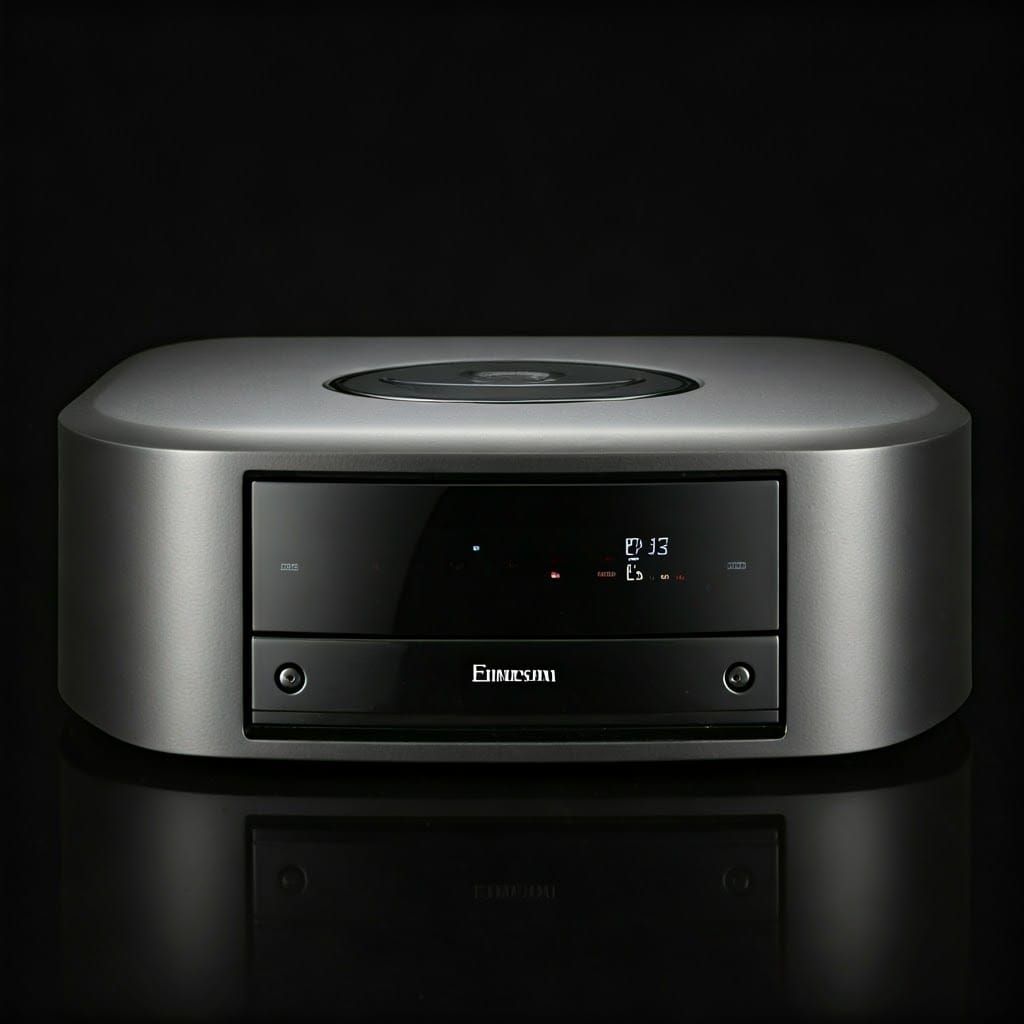 A Retro CD Player with Front Loading Design - AI Art