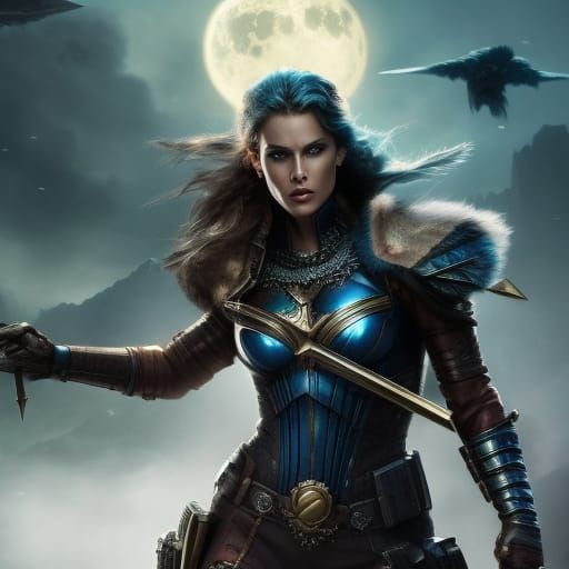 fantasy portrait, concept art, 16k resolution, color graded, post ...