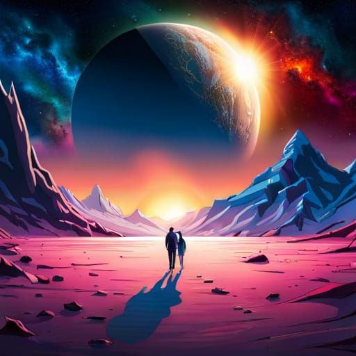 Lovers On Another World. : r/nightcafe