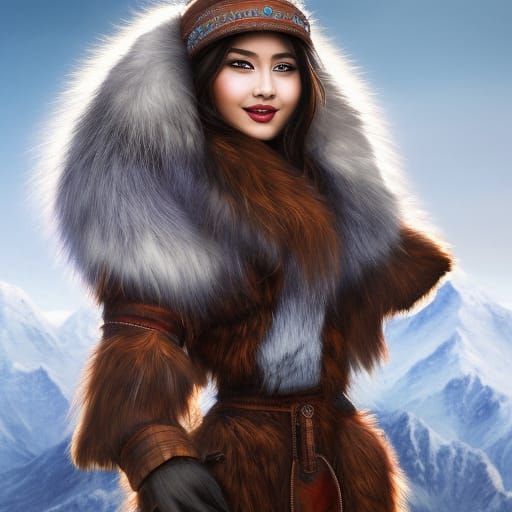 Northern Eskimo girl - AI Generated Artwork - NightCafe Creator