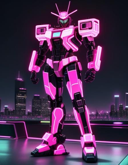 Pink transformer - AI Generated Artwork - NightCafe Creator