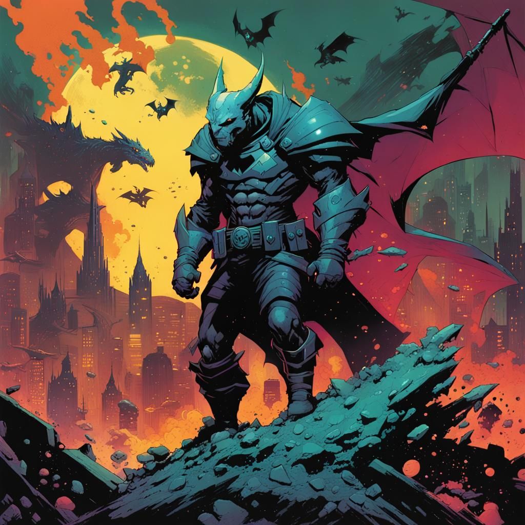 Bat draco - AI Generated Artwork - NightCafe Creator