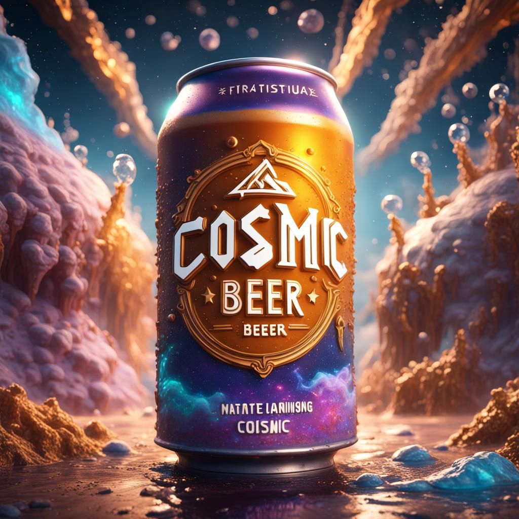 Cosmic beer - AI Generated Artwork - NightCafe Creator