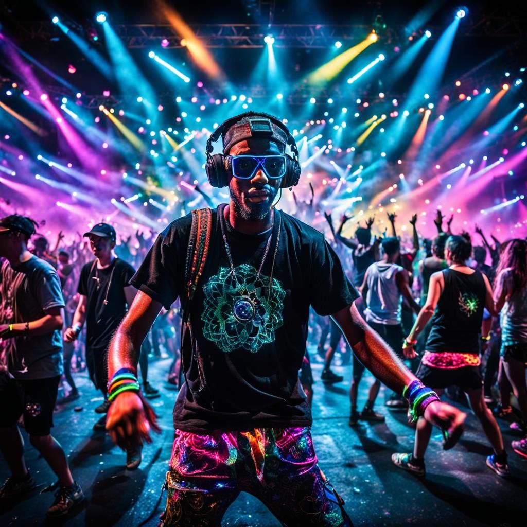 Raver dancing - AI Generated Artwork - NightCafe Creator