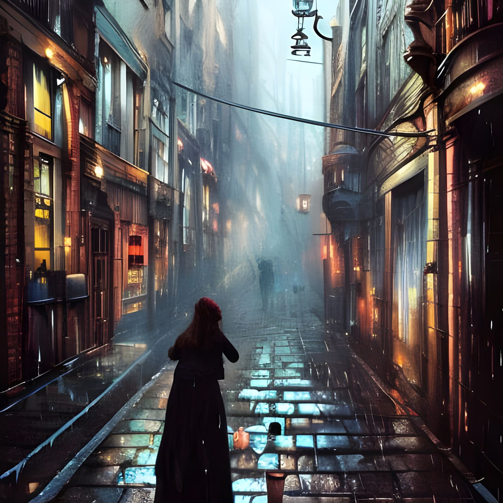 magical City film noir! creations inspired by the dark, rainy streets ...
