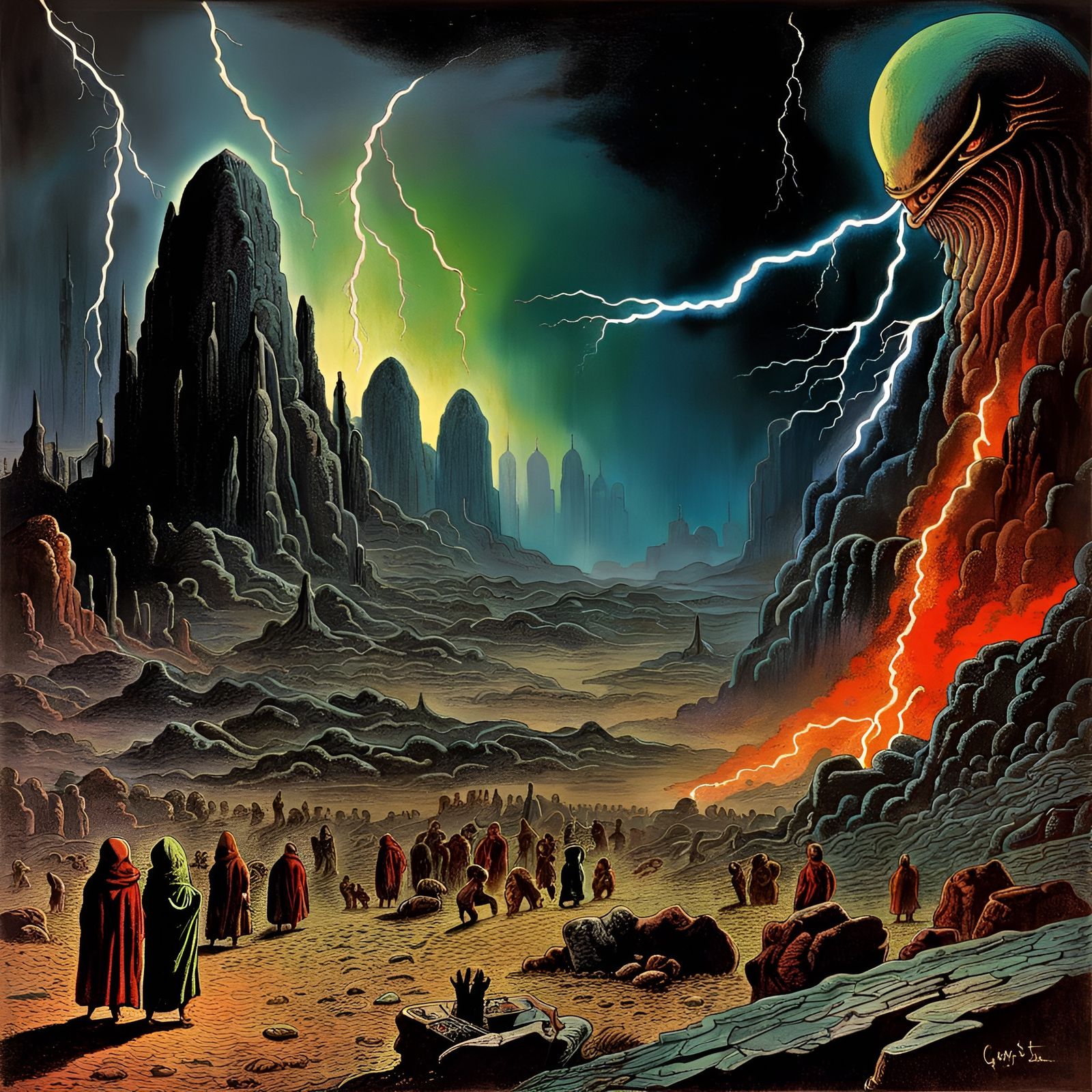 Vintage Prog Rock Album Cover Art (III) - AI Generated Artwork ...